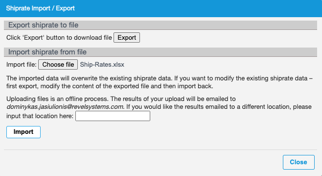 Creating Custom Shipping Table