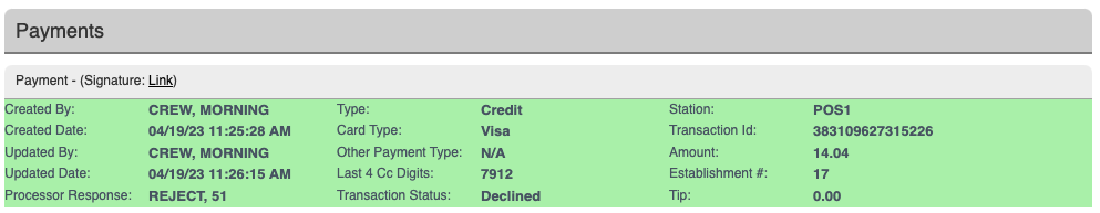 Get in touch with Payments Support